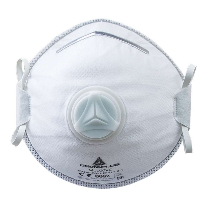 Stofmasker Deltaplus M1100 FFP1 Wegwerp met Uitademventiel - Doos 10 ...
