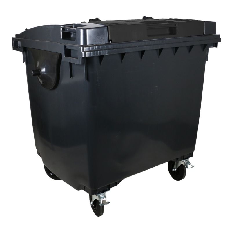 Afvalcontainer 1100 liter Grijs kopen? - DIN-opname