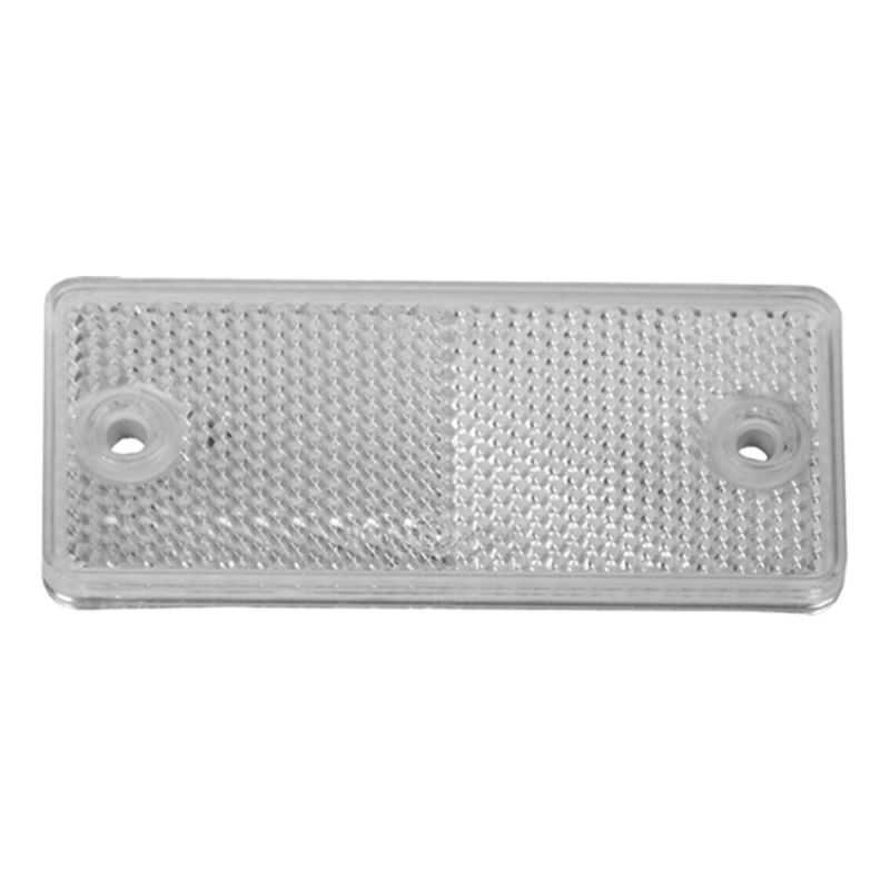Acheter réflecteur adhésif/vis blanc rectangle 90 x 40 mm