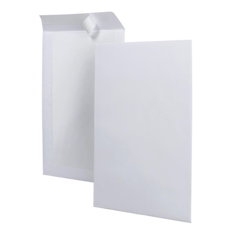 Enveloppes à dos cartonné avec bande de fermeture. 229 x 324 mm Boîte ...