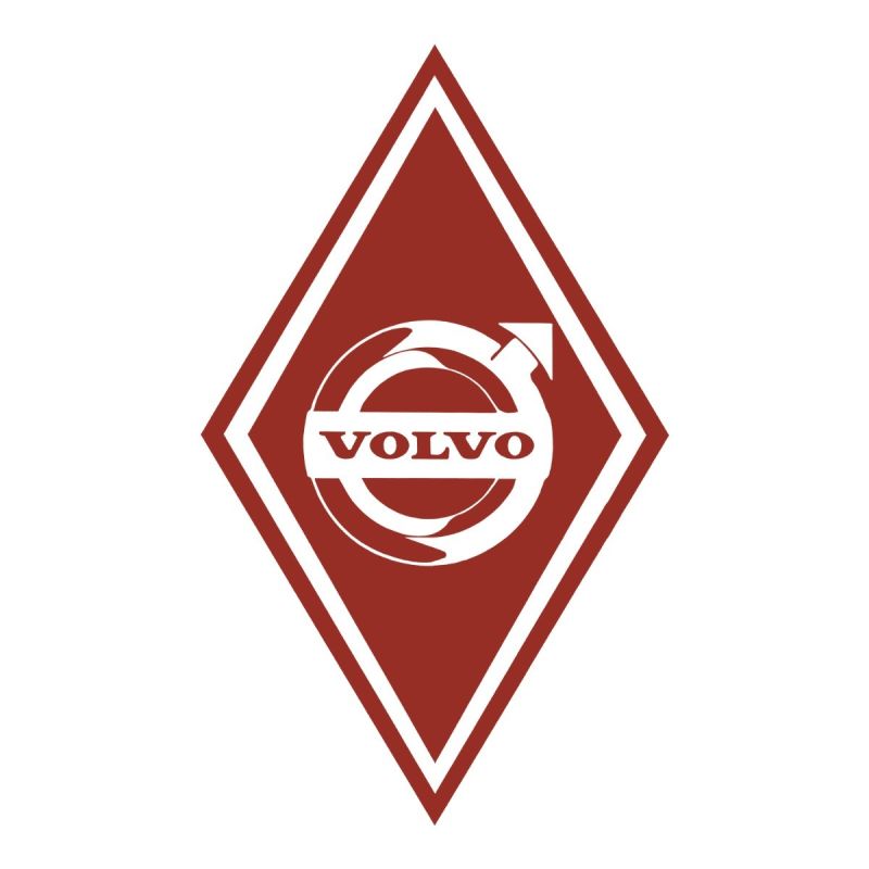Stickers Corner shield Volvo Red 15 x 25 cm | Stickers Truck